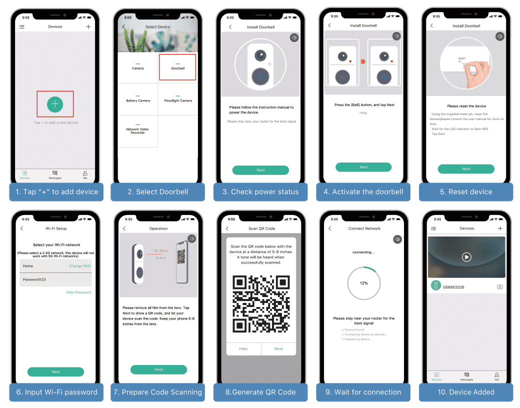 Morecam J5 Doorbell Camera User Guide - CloudEdge.App