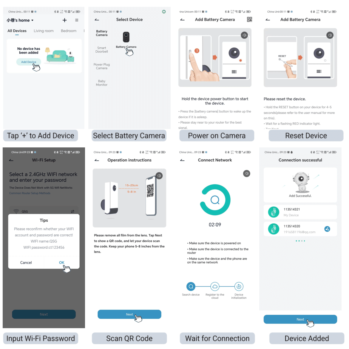 COCOCAM Wireless PTZ Security Camera User Guide - CloudEdge App