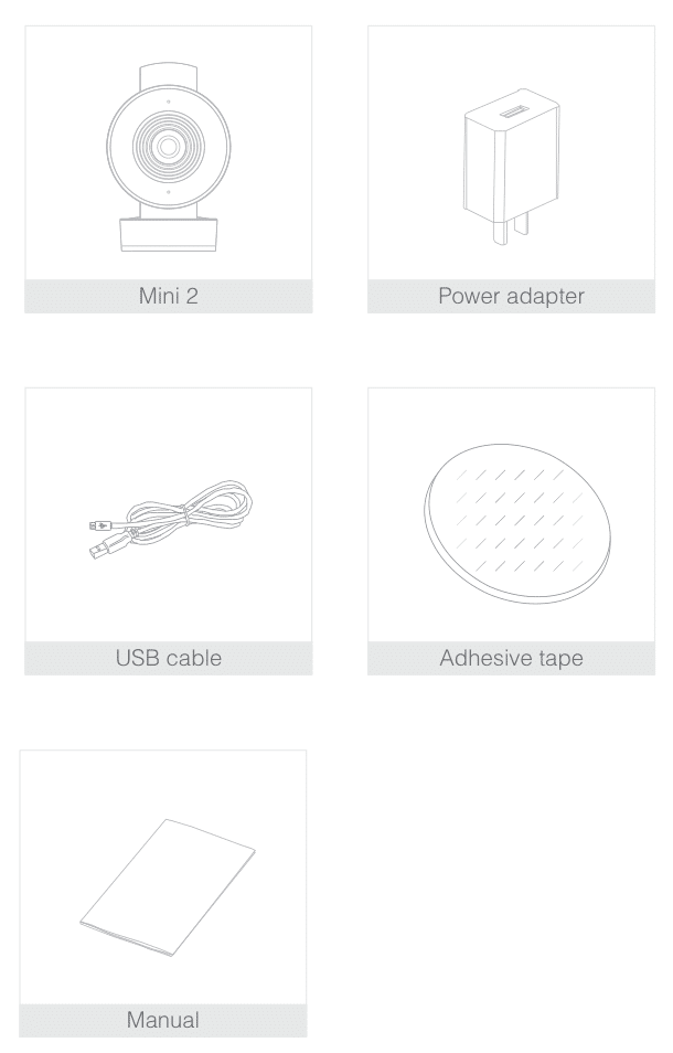 Indoor Fixed Camera Mini 2Q Quick Guide - CloudEdge App