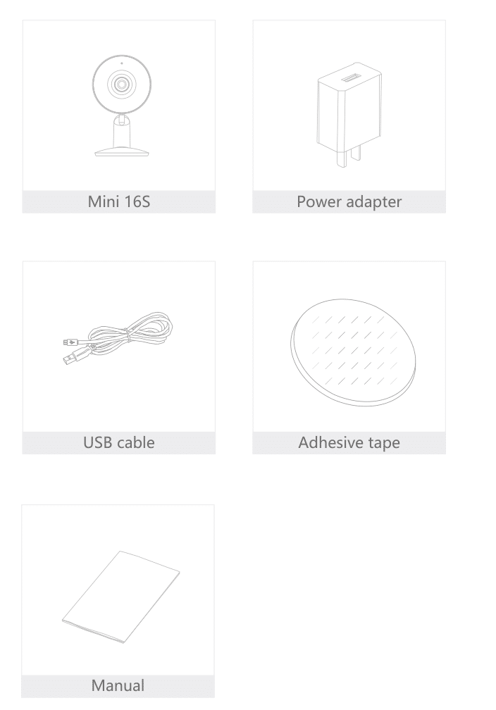 Indoor Fixed Camera Mini 16Q Quick Guide - CloudEdge App