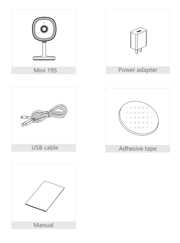 Indoor Fixed Camera Mini 19Q Quick Guide - CloudEdge.App