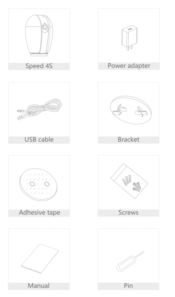 Indoor Pan&Tilt Camera Speed 4F Quick Guide - CloudEdge App