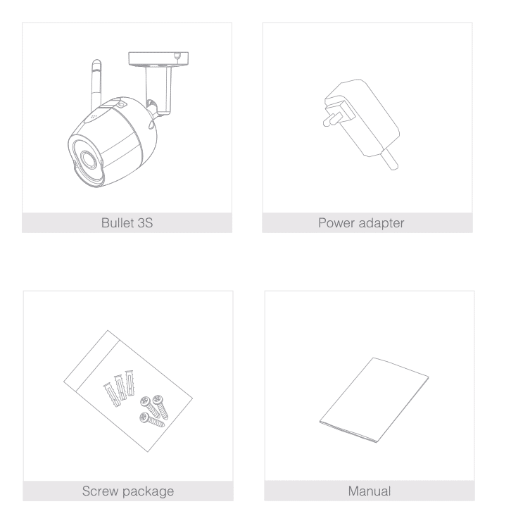 Outdoor Fixed Camera Bullet 3F Quick Guide - CloudEdge App