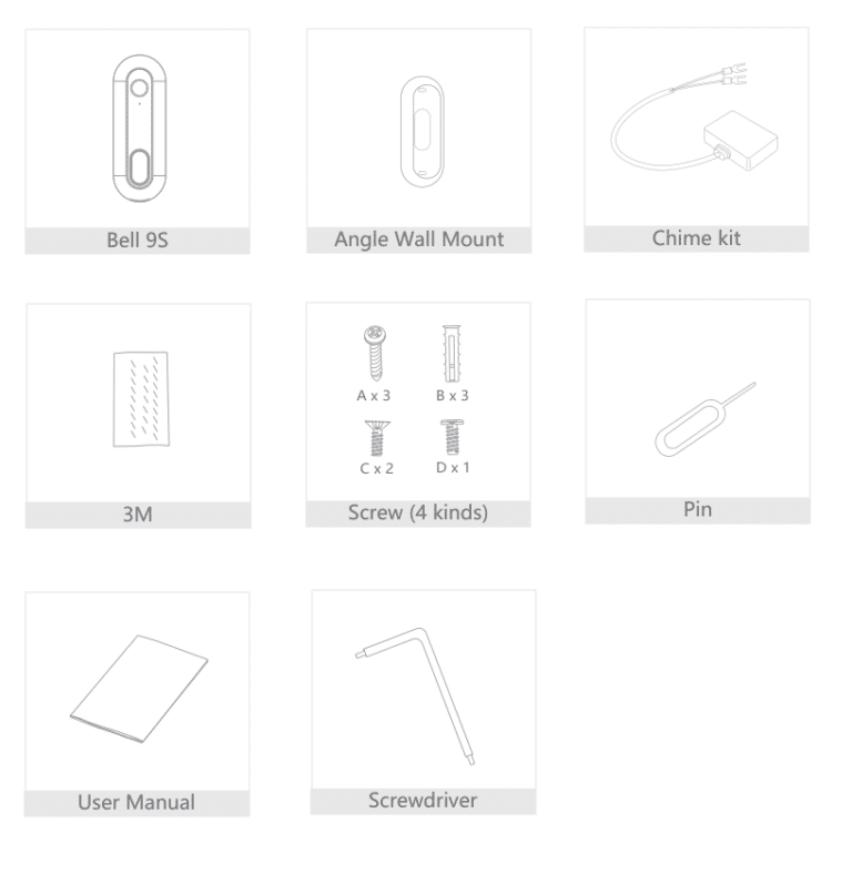 Wired Doorbell Bell 9S Quick Guide - CloudEdge.App