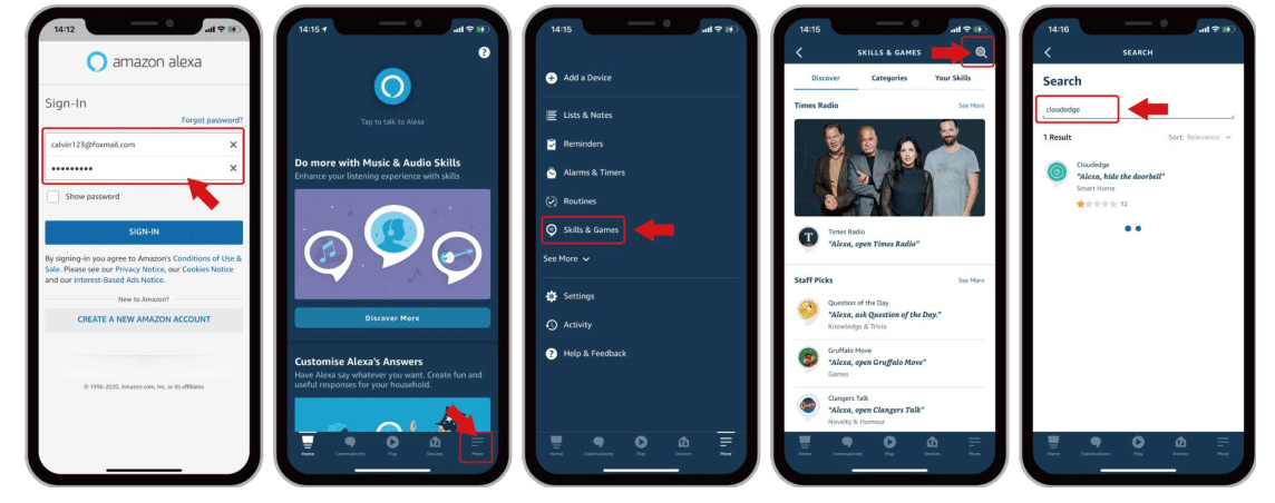 How do I connect the Camera to the Echo Show? - CloudEdge App