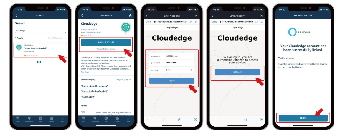 How do I connect the Camera to the Echo Show? - CloudEdge App